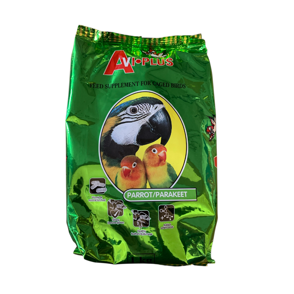 AVI Bird Food Parrot/Parakeet 1 Kg – The Real Macaw Pet Shop