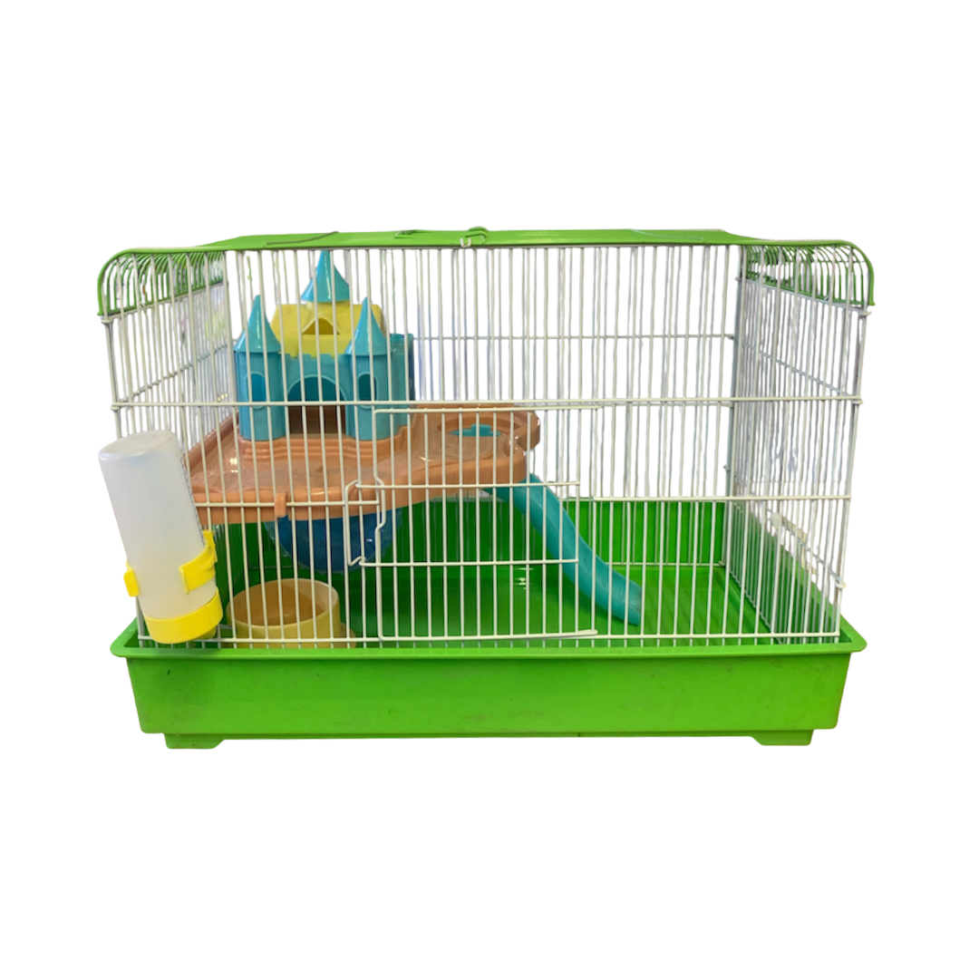 Hamster Cage With Castle – The Real Macaw Pet Shop